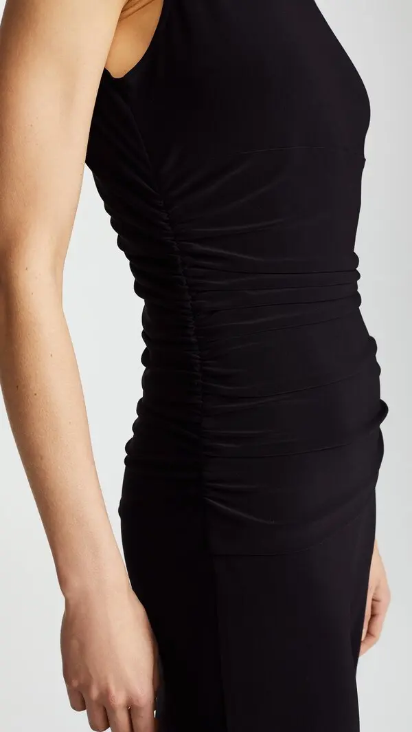 Norma Kamali Kamali Kulture Shirred Waist Jumpsuit - Black