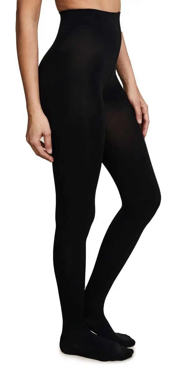 Wolford Velvet 66 Leg Support Tights - Black