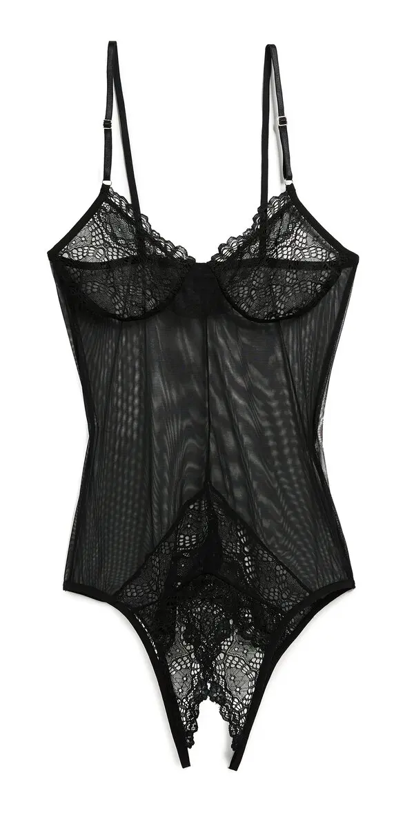 Only Hearts Whisper Sweet Nothings Coucou Bodysuit - Black
