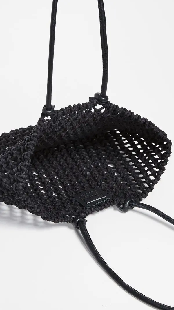 Clare V. Sandy Crochet Tote - Black