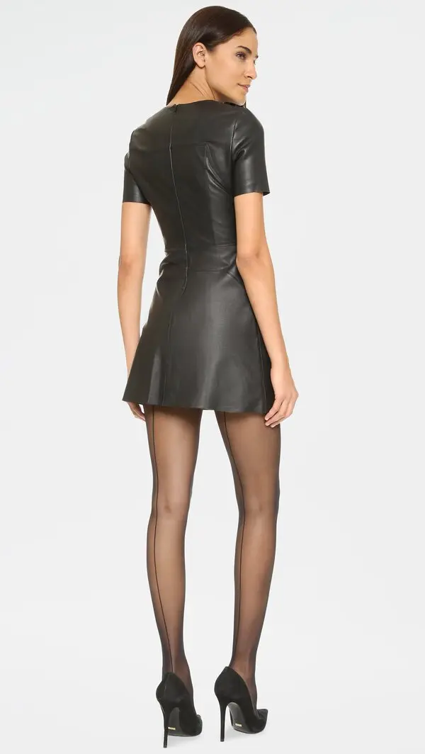 Wolford Individual 10 Back Seam Tights - Black