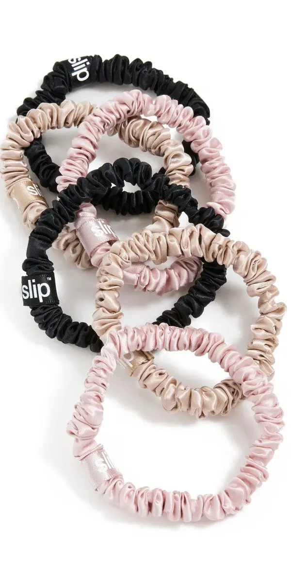 Slip Silk Scrunchies Pack Of 6 - Multi