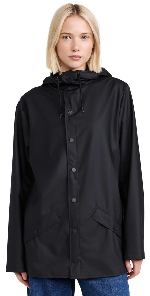 Rains Water-resistant Rain Jacket - Black