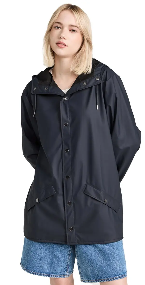Rains Water-resistant Rain Jacket - Navy