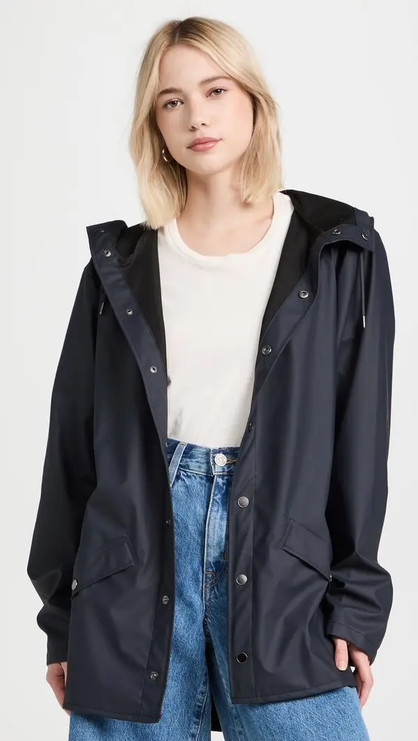 Rains Water-resistant Rain Jacket - Navy