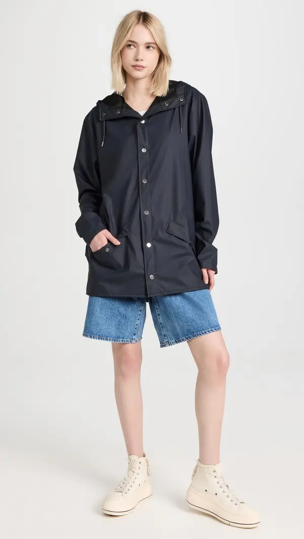 Rains Water-resistant Rain Jacket - Navy