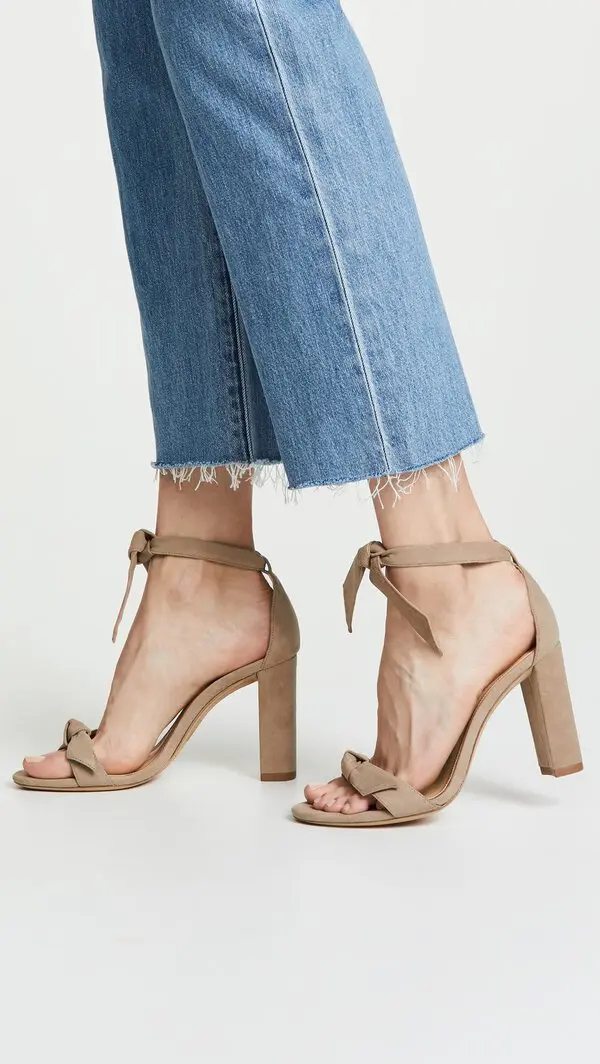 ALEXANDRE BIRMAN Clarita Block 90mm Sandals - Cameo