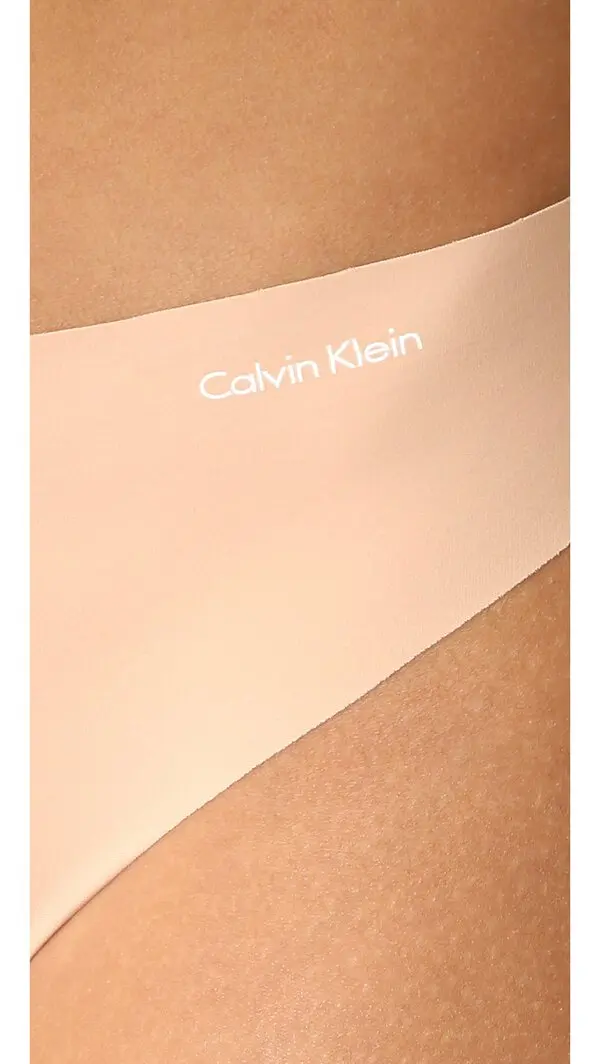 Calvin Klein Invisibles Thong 3-pack - Light Caramel