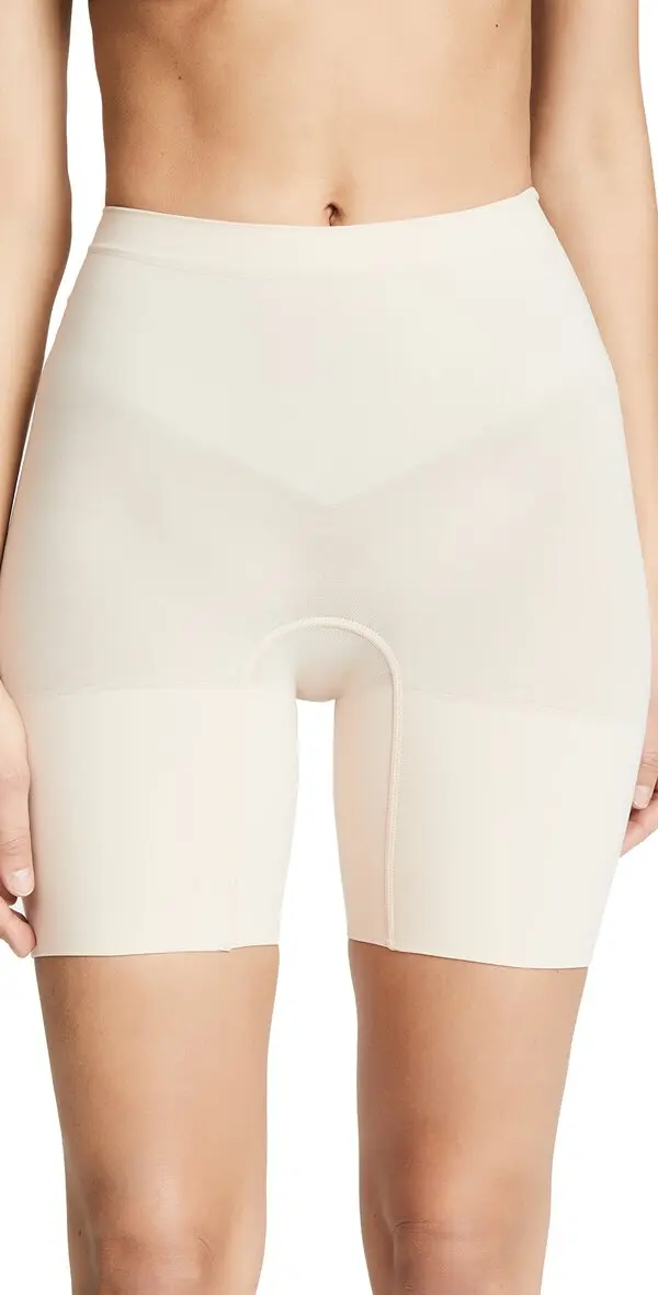Spanx Power Shorts - Soft Almond