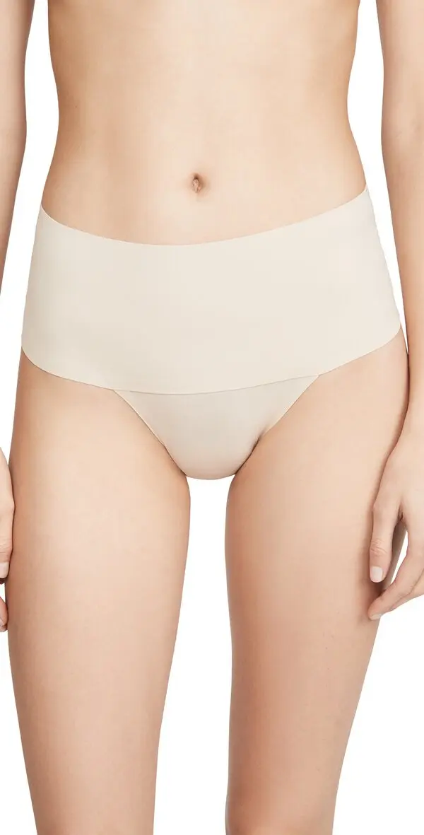 Spanx Smooth Undie-tectable Thong - Soft Almond