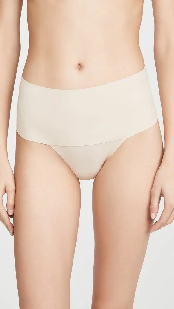 Spanx Smooth Undie-tectable Thong - Soft Almond