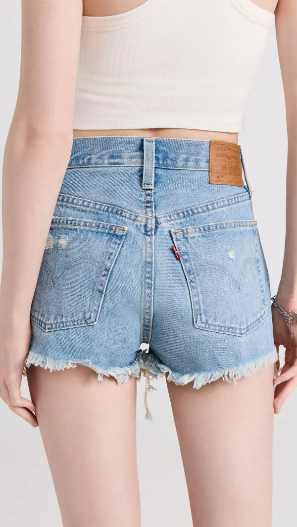 LEVI'S 501 High-rise Denim Shorts - Fault Line