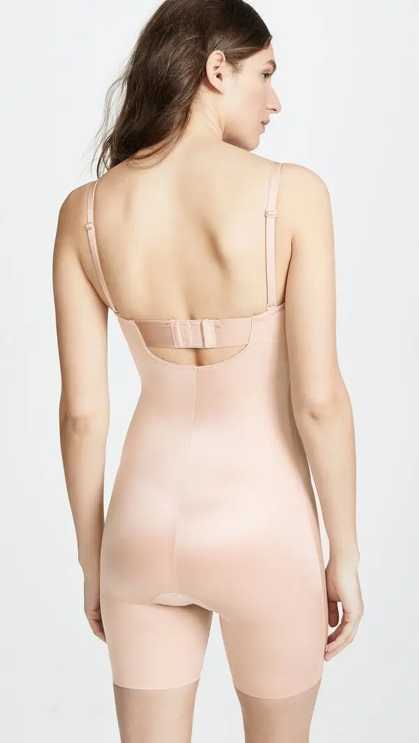 Spanx Shape Suit Your Fancy Strapless Cupped Mid-thigh Bodysuit