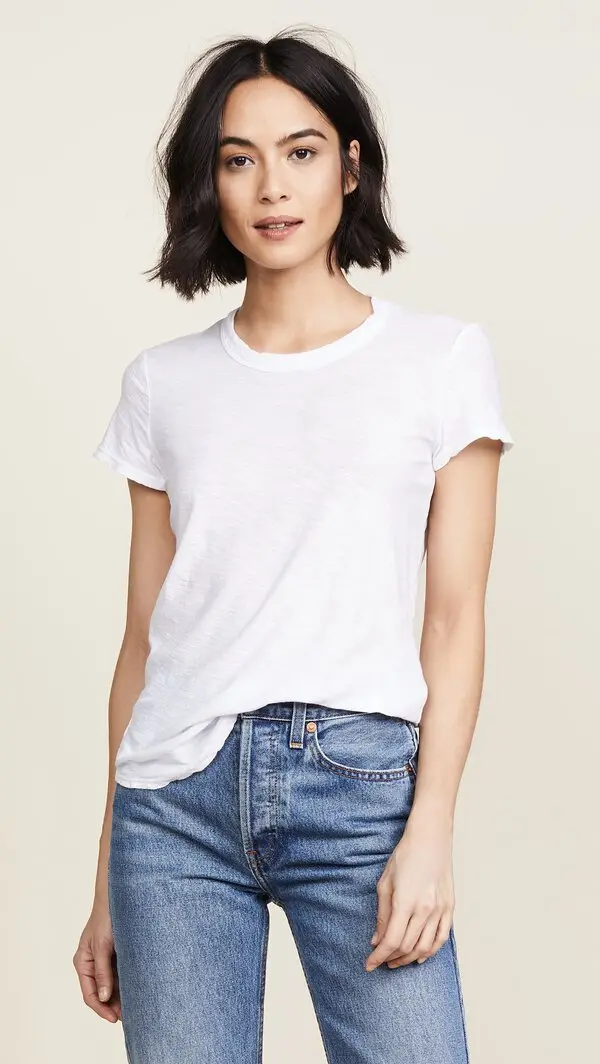 JAMES PERSE Slub Crewneck Tee - White