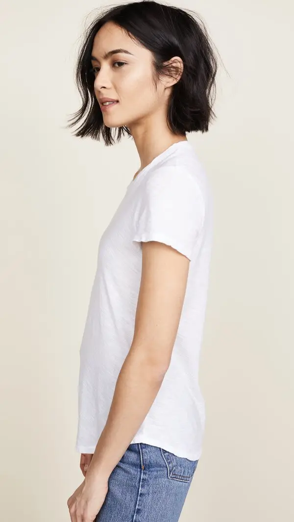 JAMES PERSE Slub Crewneck Tee - White