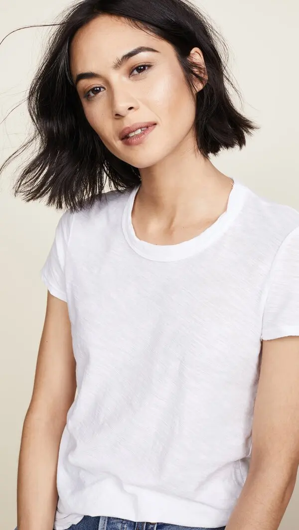 JAMES PERSE Slub Crewneck Tee - White