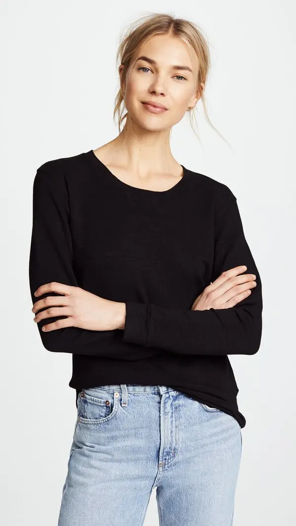 Monrow Crew Neck Sweatshirt