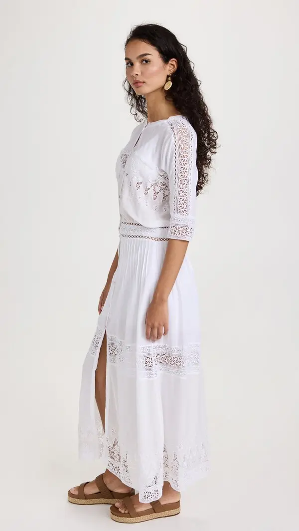 LoveShackFancy Beth Maxi Dress