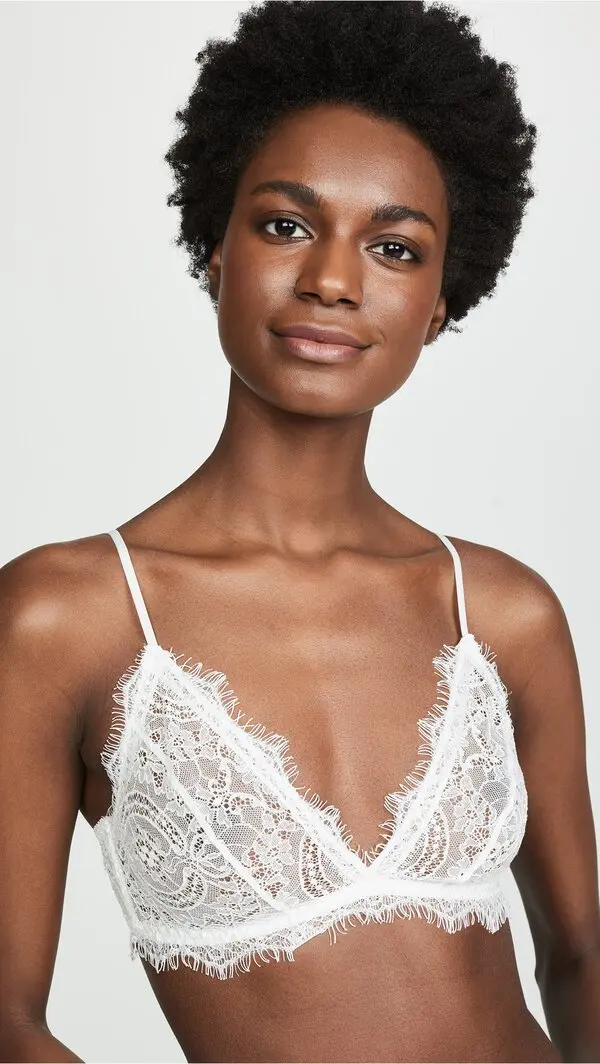 ANINE BING Lace Bralette - Ivory