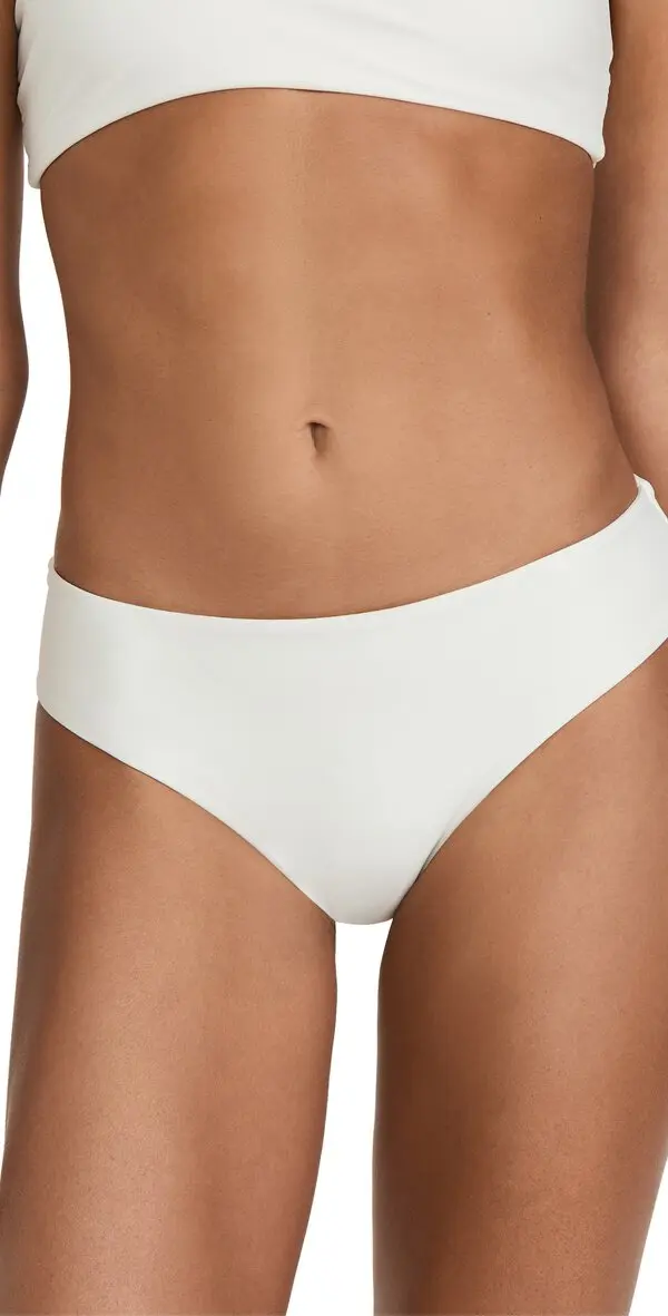 Mikoh Cruz Bay Full Coverage Bikini Bottom - Ecru