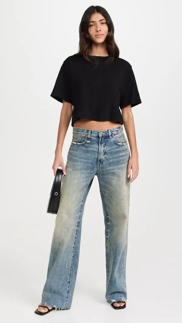Cotton Citizen Tokyo Crop Tee - Jet Black