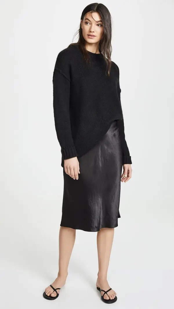 Vince Slip Skirt - Black