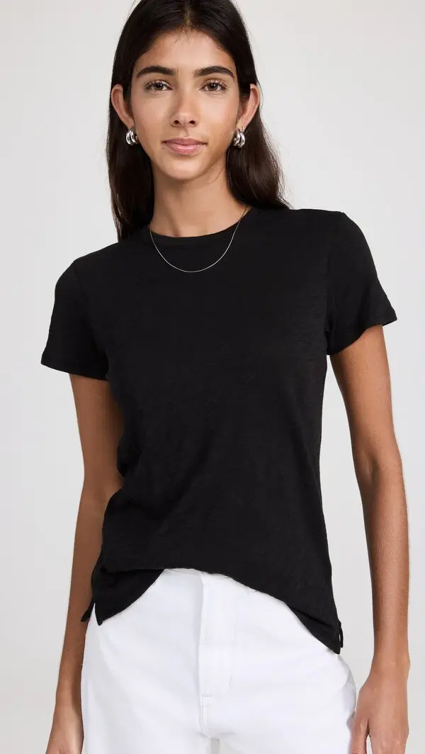 ATM Anthony Thomas Melillo Schoolboy Crewneck T-shirt - Black