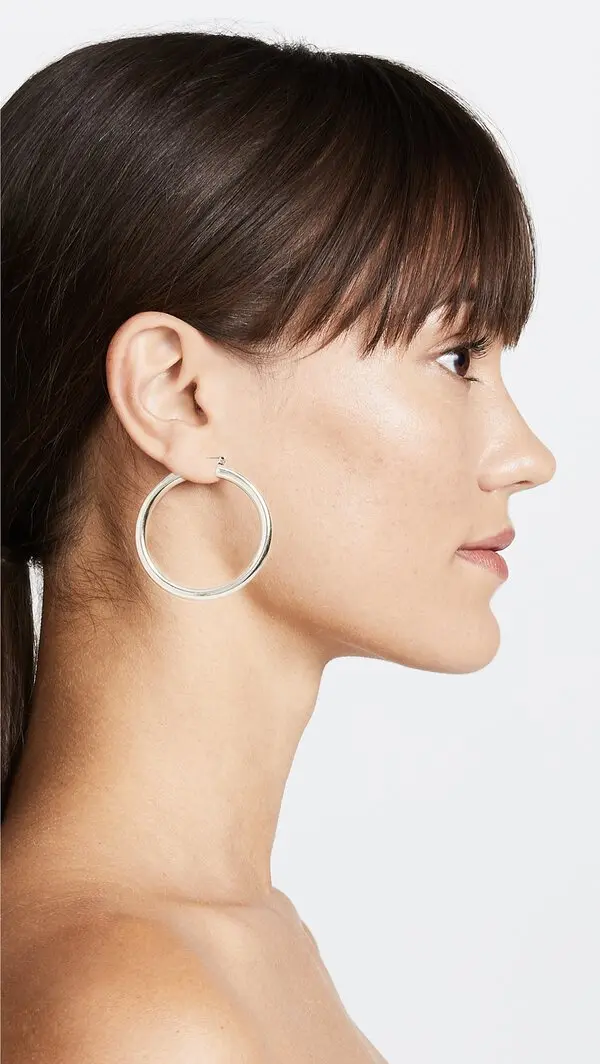 LUV AJ Amalfi Tube Earrings - Silver