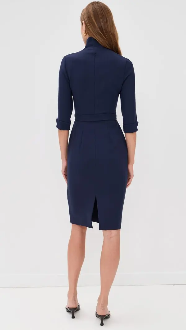 Black Halo Madeline Sheath Dress - Pacific Blue