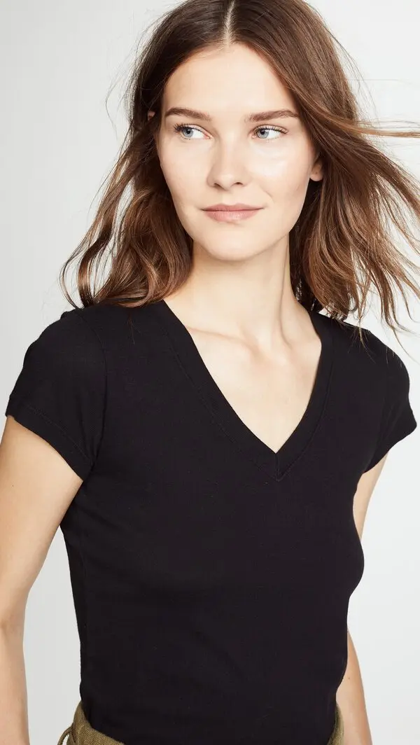 L'Agence Becca V-neck Tee
