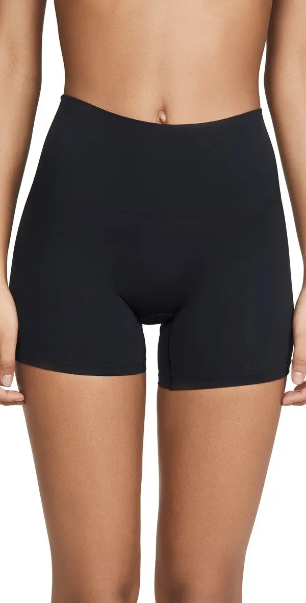 Yummie Seamlessly Shaped Ultralight Nylon Shorts - Black