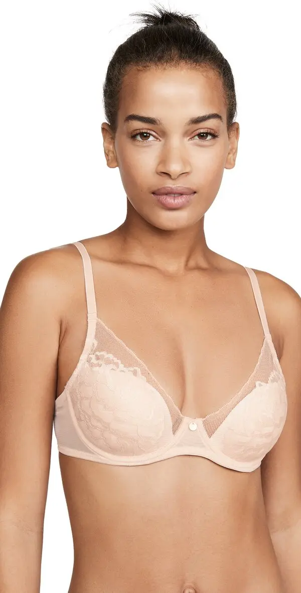 Natori Flora Contour Underwire Bra - Cameo Rose/cashmere