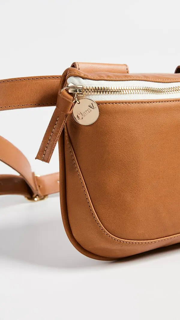Clare V. Leather Fanny Pack - Tan