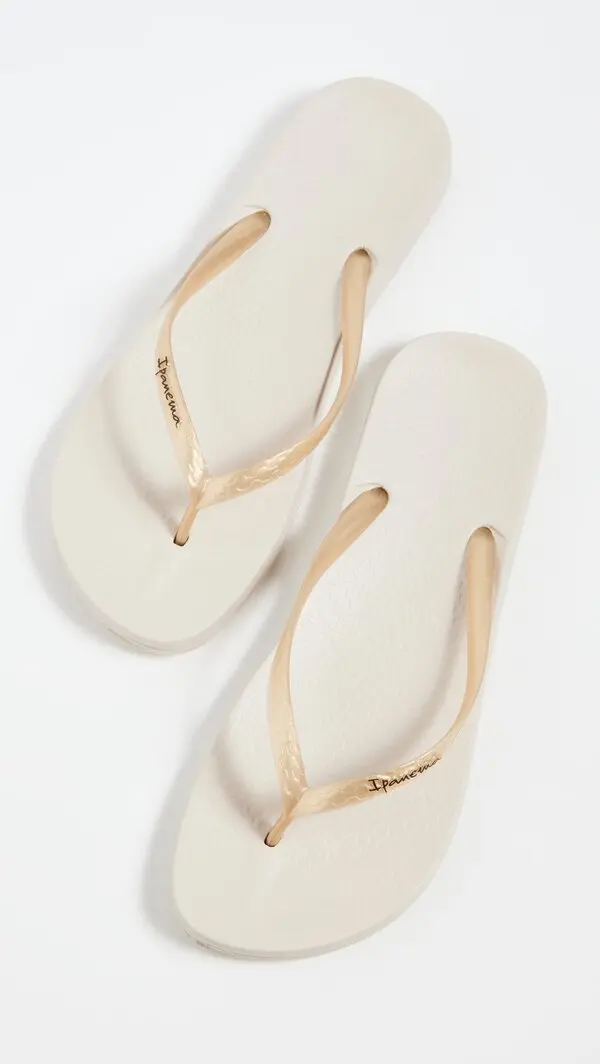 Ipanema Ana Flip Flops - Beige/gold