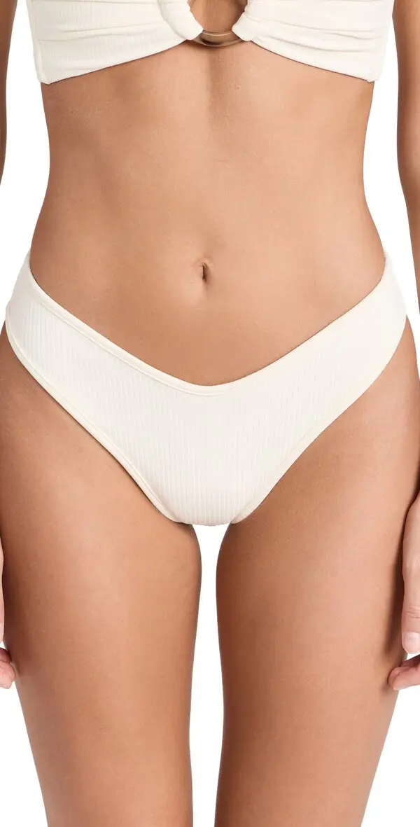 MONTCE Lulu Bikini Bottom - Cream Rib