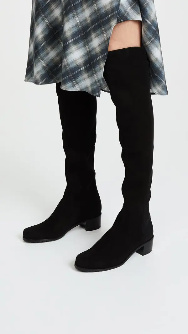 STUART WEITZMAN Reserve Stretch Suede Boots