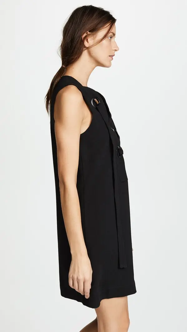 English Factory Lace-up Mini Dress