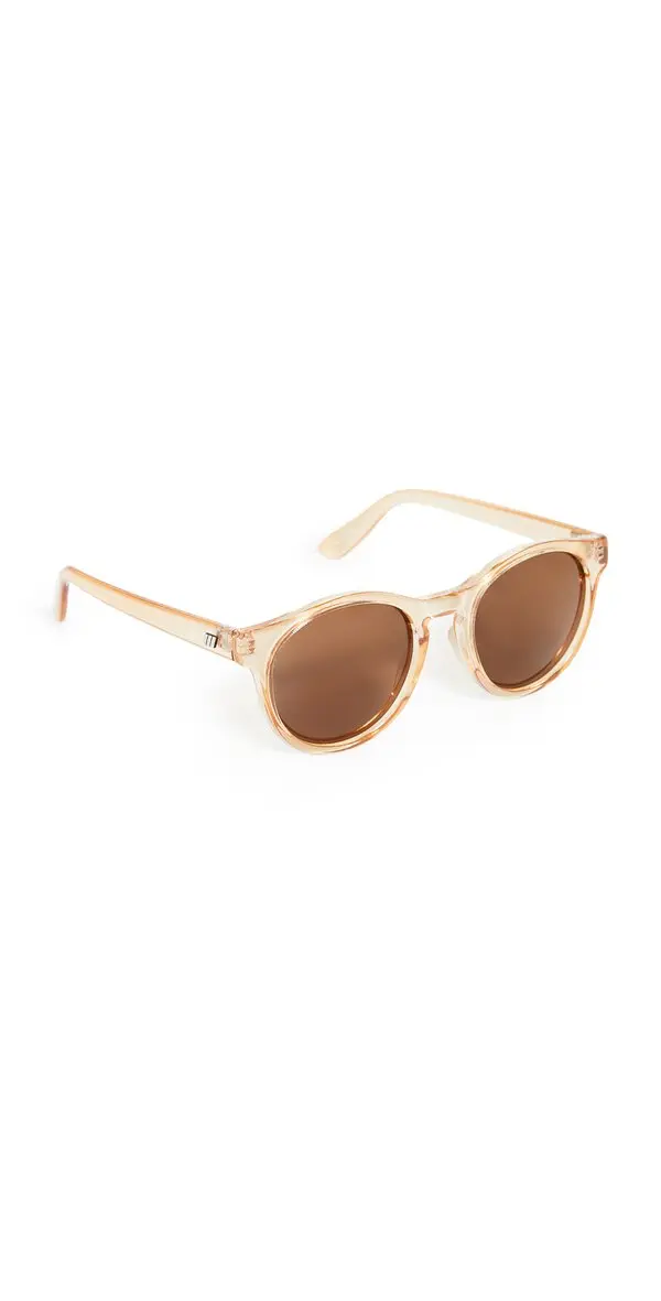 Le Specs Hey Macarena Polarized Sunglasses - Blonde/brown Mono