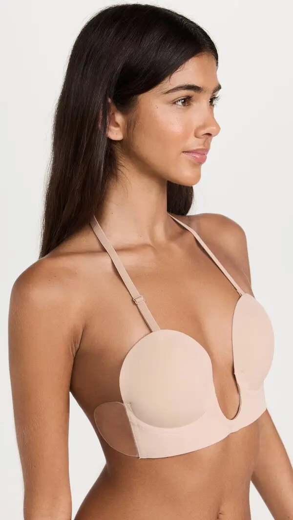 Fashion Forms U Plunge Backless Strapless Bra - Almond