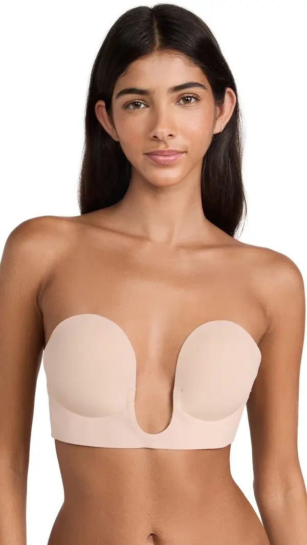 Fashion Forms U Plunge Backless Strapless Bra - Almond