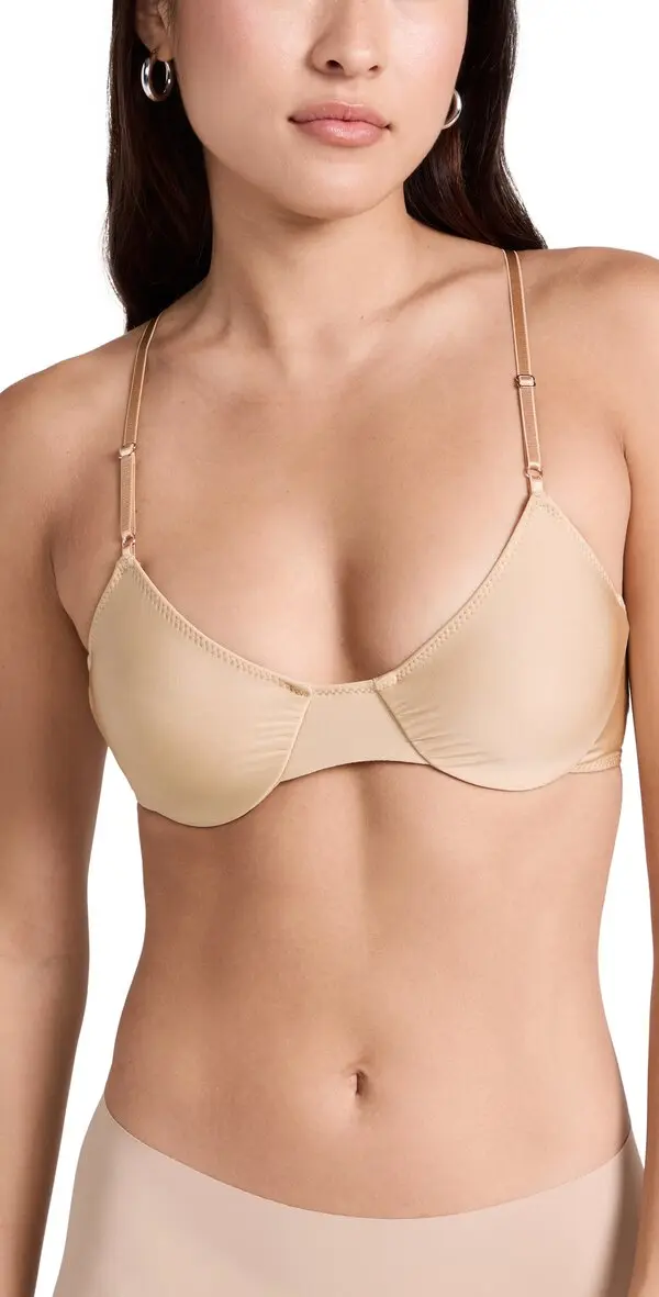 Only Hearts Second Skins Racer Back Bra - Almond