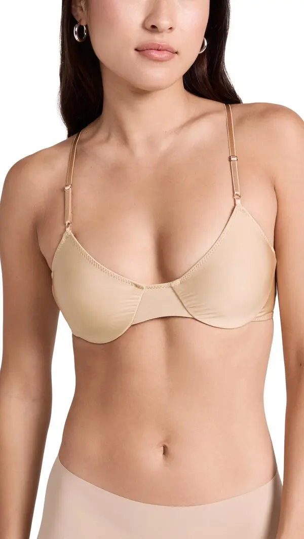 Only Hearts Second Skins Racer Back Bra - Almond
