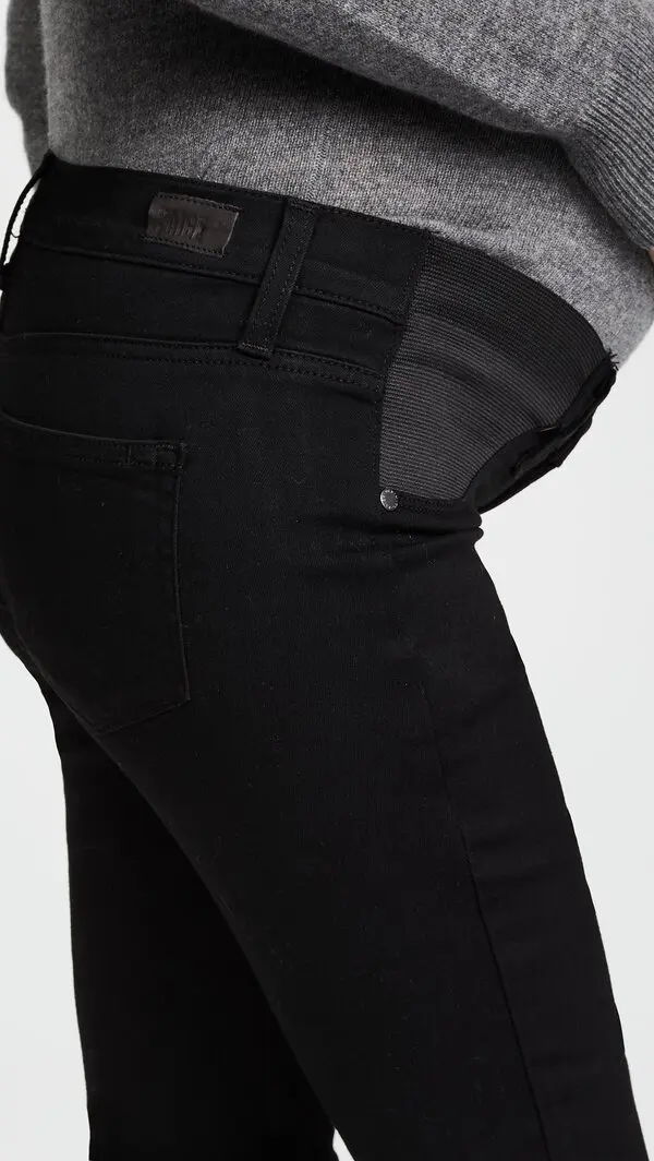 Paige Transcend Verdugo Ultra Skinny Maternity Jeans - Black Shadow