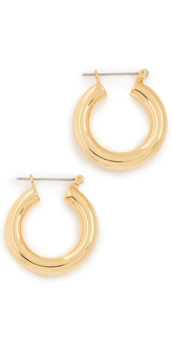 LUV AJ Baby Amalfi Tube Hoop Earrings - Gold