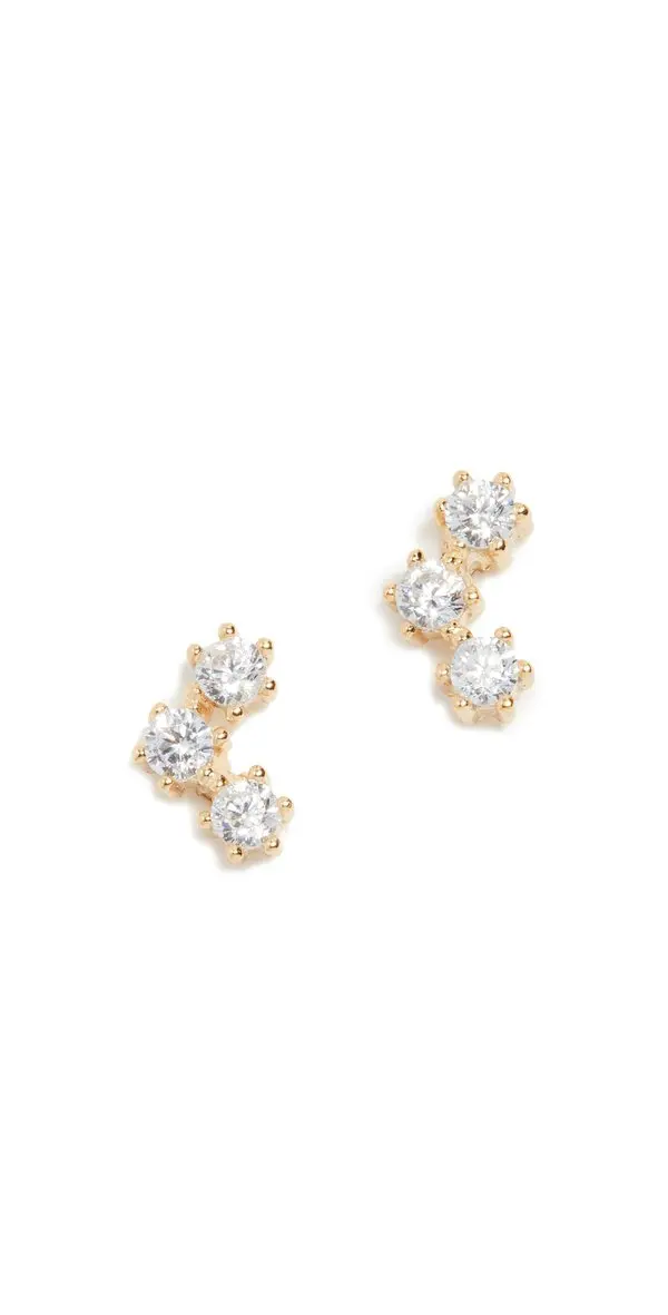 Shashi Trinity Stud Earrings