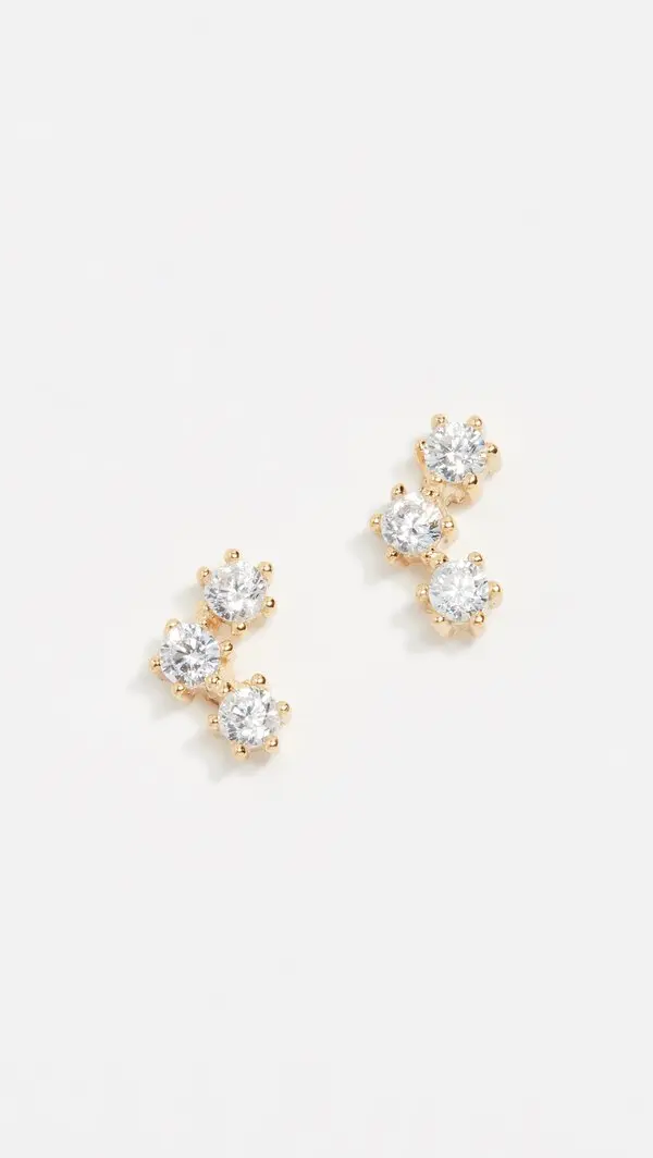 Shashi Trinity Stud Earrings
