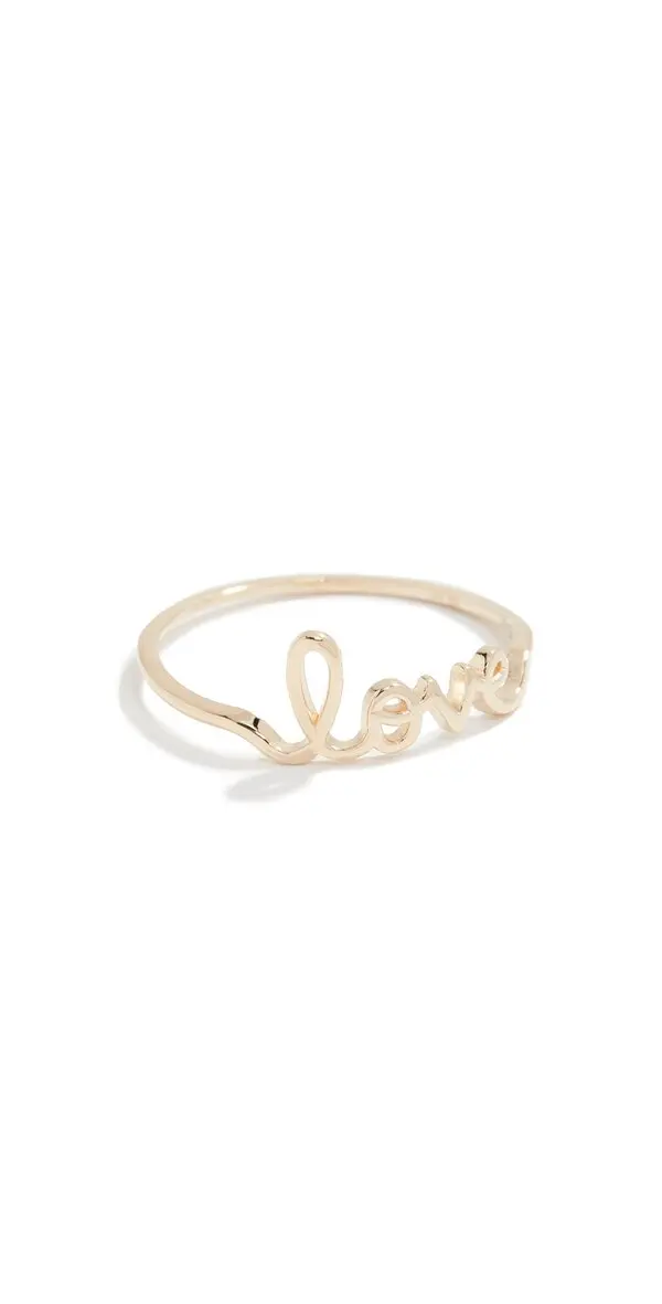 SYDNEY EVAN 14k Love Ring - Yellow Gold