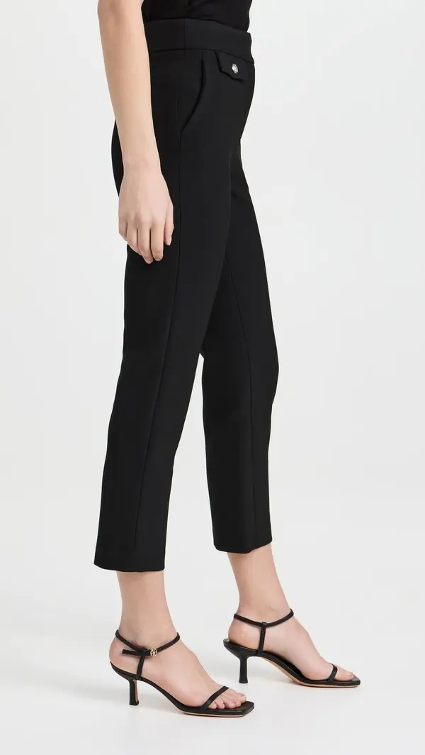 Veronica Beard Renzo Straight Leg Pants - Black