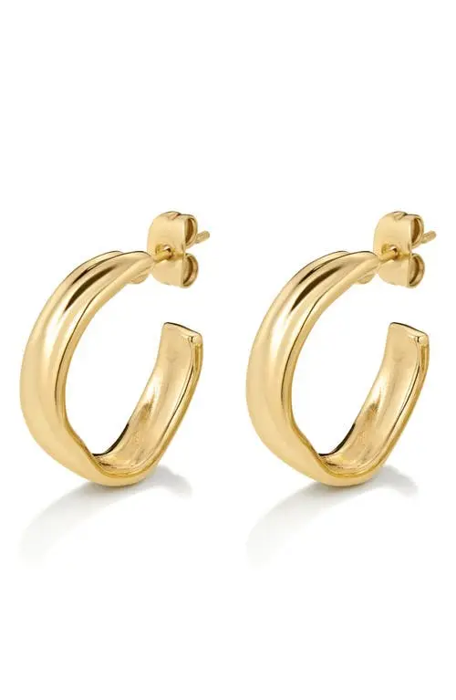 D.LOUISE Small Molten Hoop Earrings