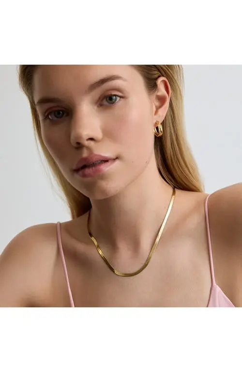 D.LOUISE Small Molten Hoop Earrings